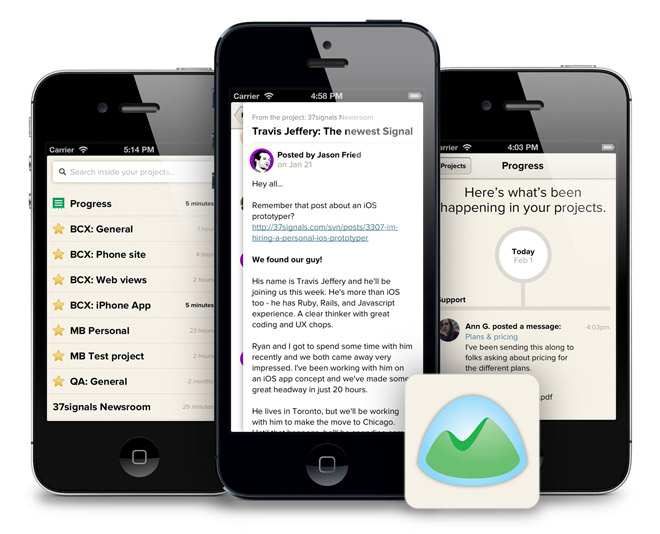 Basecamp Finally Creates an iOS App